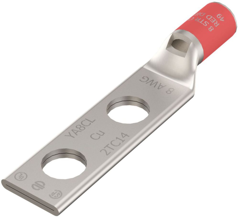 Burndy YA8C2LN 8Awg 2-Hole Lug | Gordon Electric Supply, Inc.