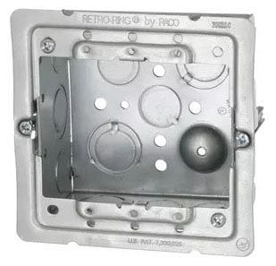 Raco 232-OW 4 x 2-1/8 Deep 1/2&3/4"" Square Box | Gordon Electric ...