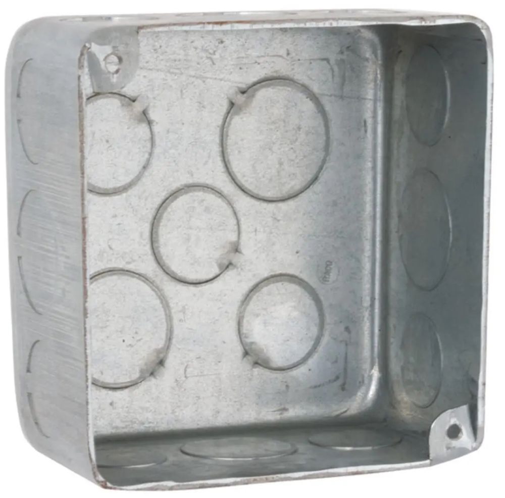 Raco 239 4"" Square 2-1/8 Deep Plenum Box | Gordon Electric Supply, Inc.