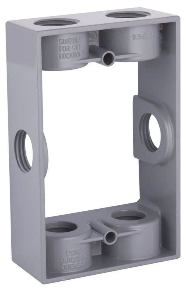 Raco 5400-0 Box Extension Adapter w/3 1/2"" Hubs | Gordon Electric ...