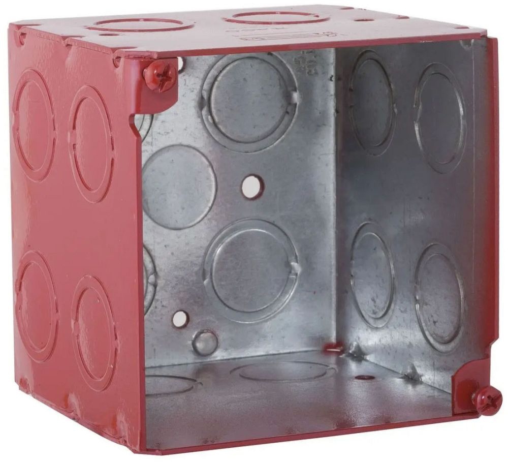 RACO 911-2 4X3-1/2DP RED SQ ALRM BX | Gordon Electric Supply, Inc.