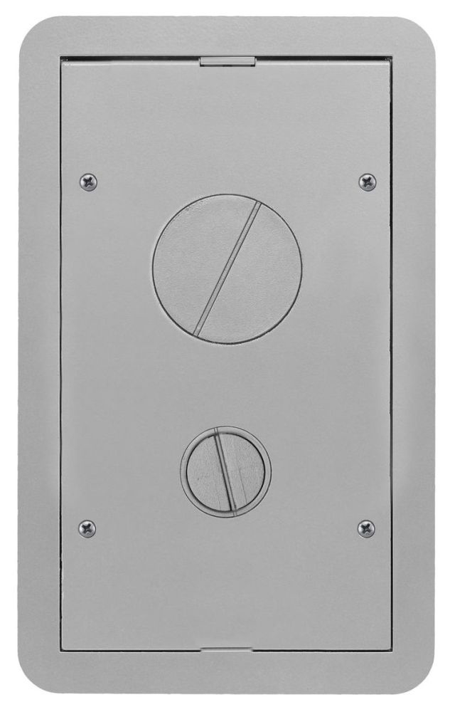 Hubbell 24GCFFCVRALU 2/4G Carpet Furniture Feed Cover, Aluminum Powder ...