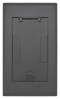 HUBBELL 2GAFBCVRBK Access Floor Box Cover 2-GANG Flush Black Powder ...
