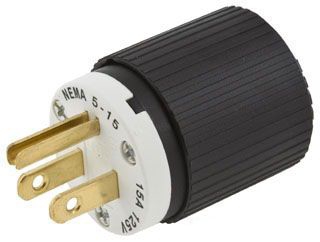 Hubbell 515SP Plug Nylon, 15A 125V, Sel Spec, 5-15P | Gordon Electric ...