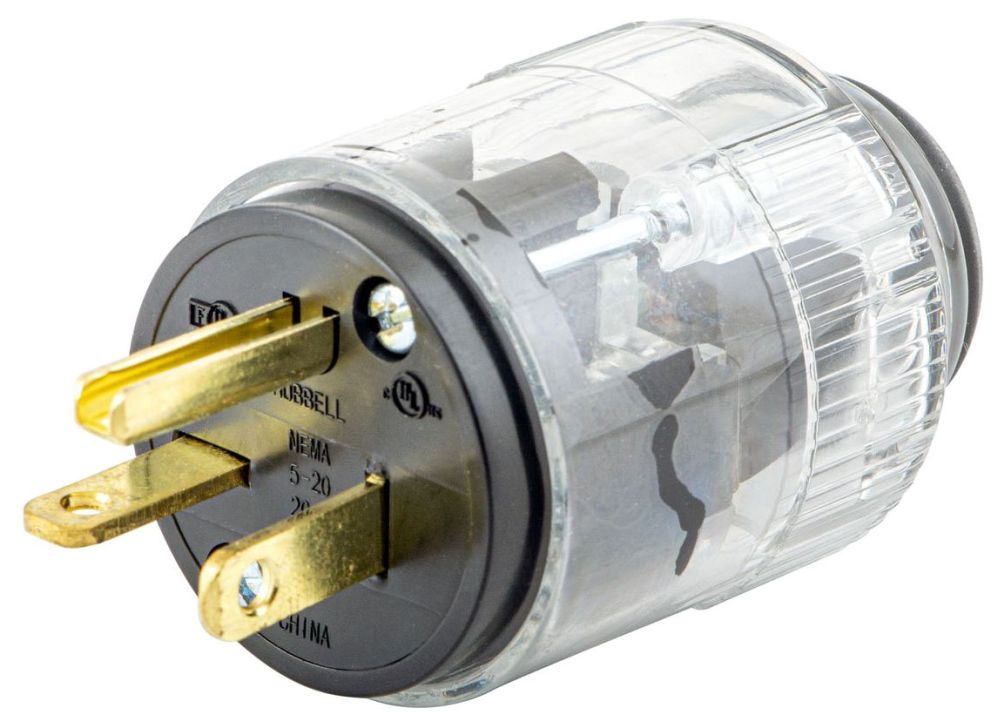 Hubbell 520LP Plug 20A 125V 5-20P Illuminated | Gordon Electric Supply ...