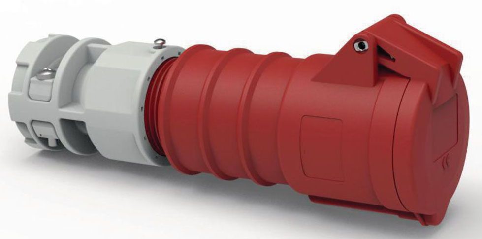 HUBBELL C320C7SA PIN & SLEEVE C-IEC CONNECTOR 2P3W 20A 480V IP44 ...