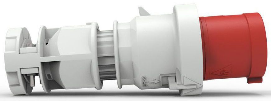 Hubbell C560P6SA Pin & Sleeve,C-Iec, Plug,4P5W,60/63A 200-415V,Ip44 ...