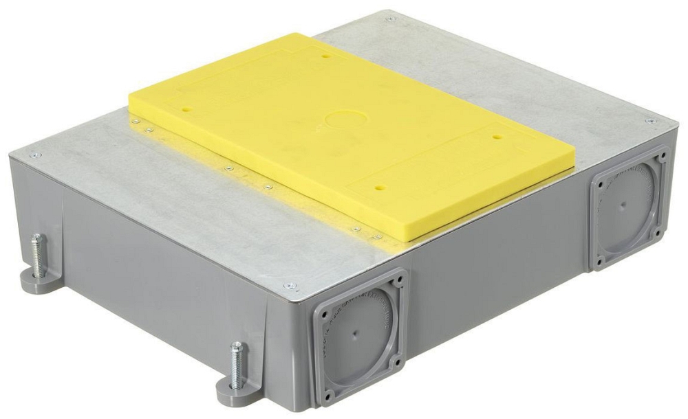 Hubbell CFB4G30PFBE Recessed Concrete Floor Box 4-Gang Extend 3.0" D ...
