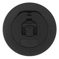 Hubbell CFBS1R4CVRBLK System-One Floor Box 4 Cover, Black Powder Coat ...