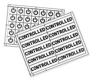 Hubbell CL60 Controlled Outlet Labels | Gordon Electric Supply, Inc.