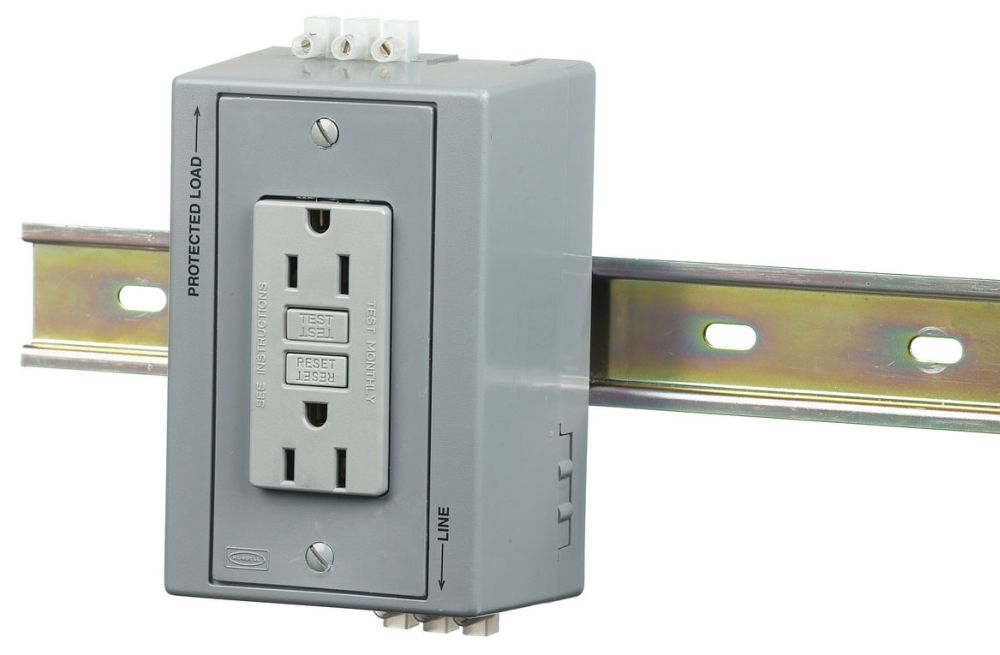 Hubbell DRUBGFI15CB5 15A Din-Rail Gfci Utilty Box | Gordon Electric ...