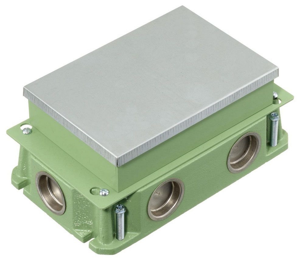 Hubbell FB4233 Rectangular Floorbox, Cast Iron, Deep, 2-Gang | Gordon ...