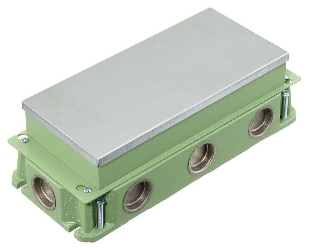 Hubbell FB4333 Rectangular Floorbox, Cast Iron, Deep, 3-Gang | Gordon ...