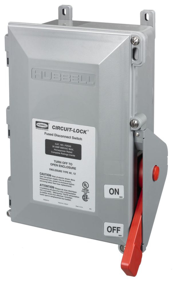Hubbell FDS30 30A Disconnect Switch 3P | Gordon Electric Supply, Inc.