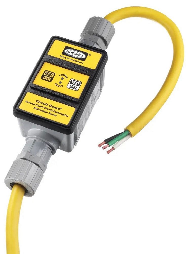 Hubbell GFPST2312 Portable GFCI, 30A 240V, Automatic, 25Ft | Gordon ...