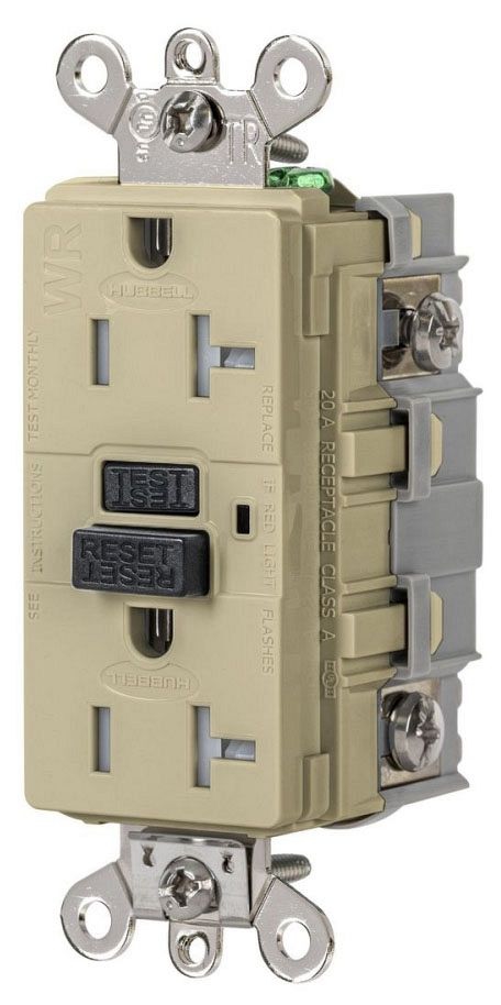 Hubbell GFSG5362I 20A 125Vac Industrial Trwr Gfr Ivory | Gordon ...