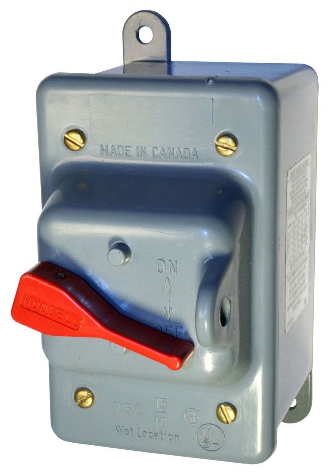 Hubbell HBL13R23 30A 600V 3 Pole Plastic 3R W/Switch | Gordon Electric ...