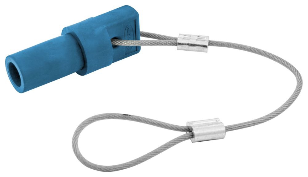 Hubbell HBL15MCAPBL Single Pole Series 15 Male Cap, Blue | Gordon ...