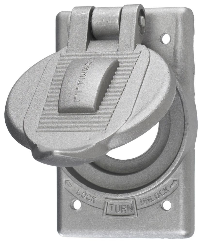 HUBBELL HBL23007 1G INLET PLT W/COVER | Gordon Electric Supply, Inc.