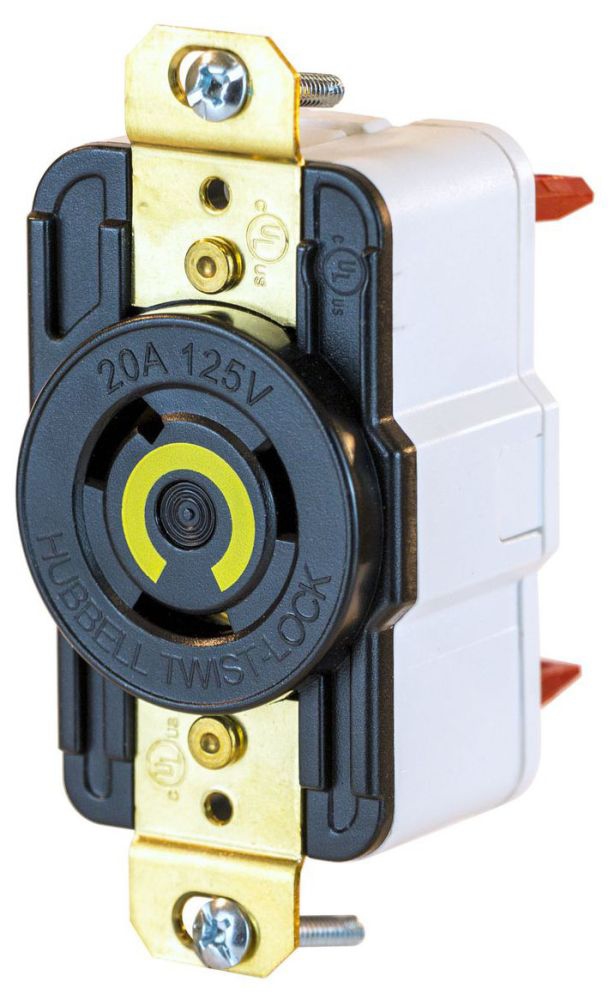Hubbell HBL2310ST Locking Receptacle, 20A 125V, L5-20R | Gordon ...