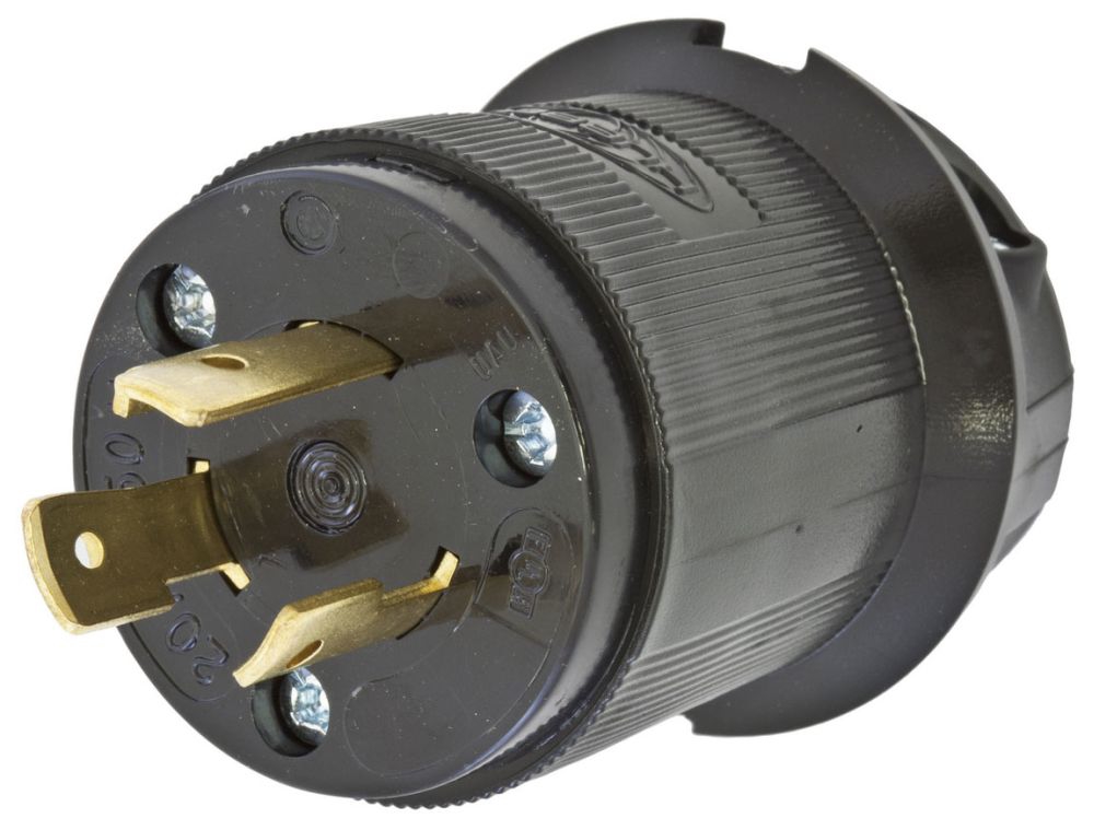 Hubbell HBL2321EBK 20A/250V Locking Plug | Gordon Electric Supply, Inc.