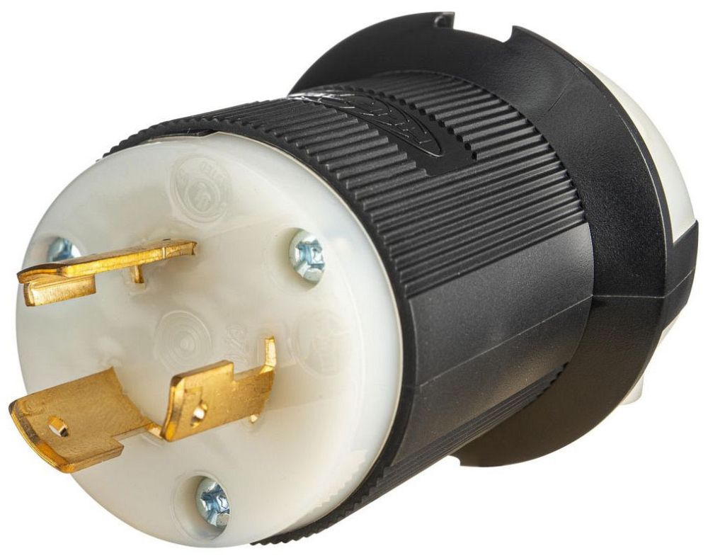 Hubbell HBL2321ST Locking Plug, 20A 250V, L6-20P, B/W, Sp T | Gordon ...