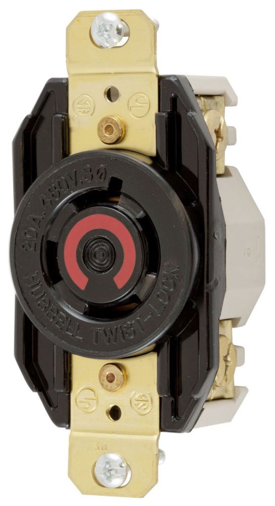 Hubbell HBL2430 Locking Receptacle-Nema L16-20R | Gordon Electric ...