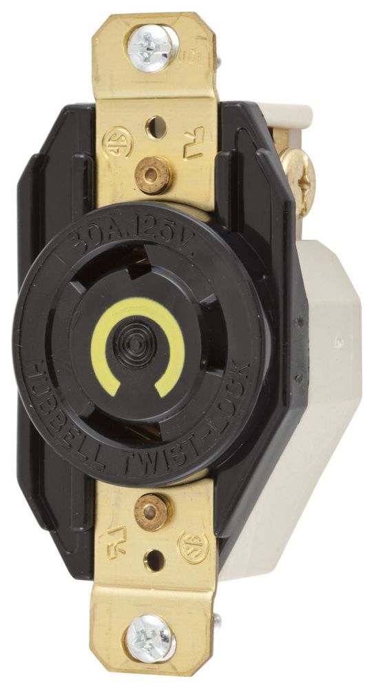 Hubbell HBL2610RT Nm L5-30R Locking Receptacle | Gordon Electric Supply ...