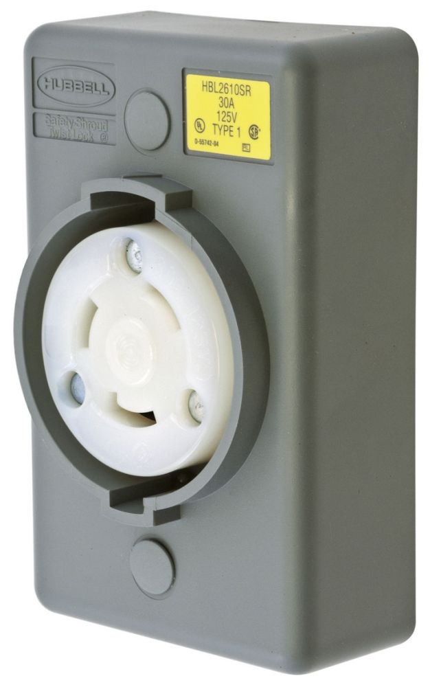 HUBBELL HBL2610SR LKG RCPT-NMA L5-30R | Gordon Electric Supply, Inc.