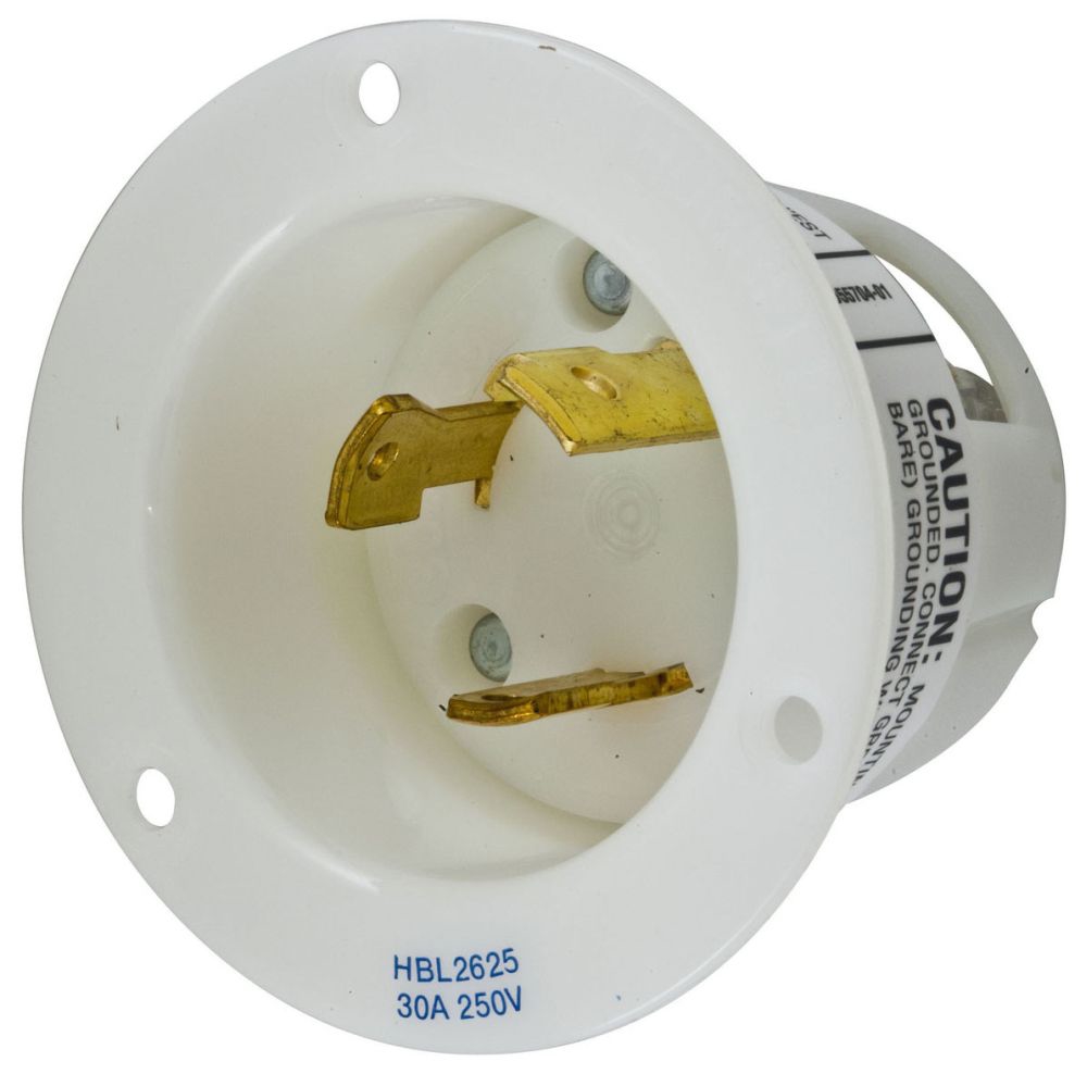 Hubbell HBL2625 Locking Flanged Inlet-Nema L6-30P | Gordon Electric ...