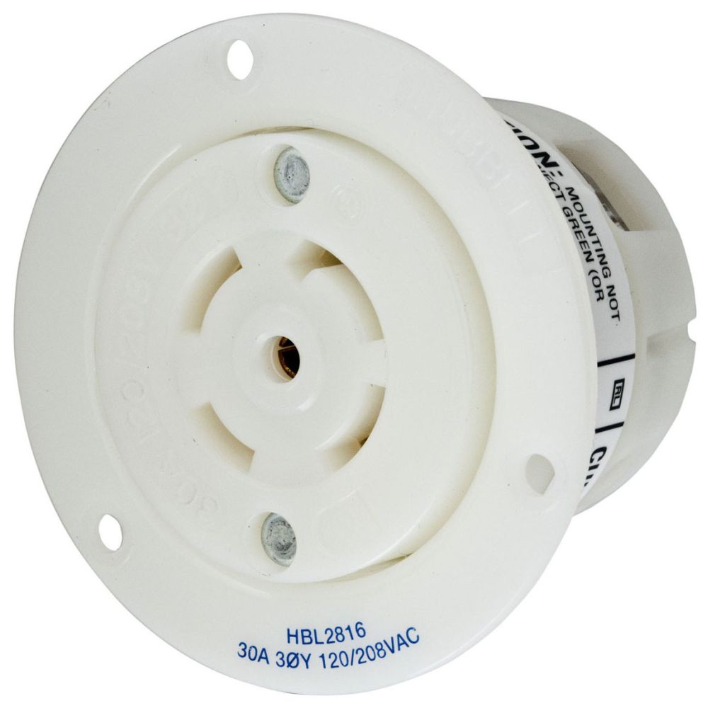HUBBELL HBL2816 FLGD OUTLET-NM L21-30R | Gordon Electric Supply, Inc.