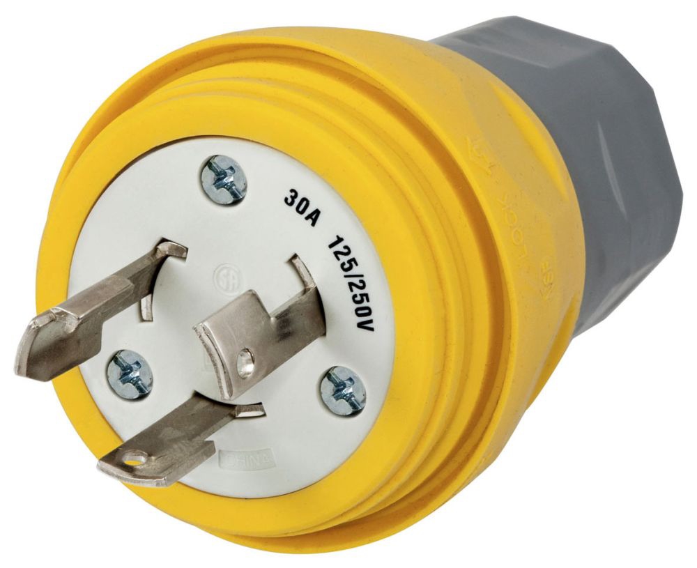 HUBBELL HBL28W08 30A/250V WT PLUG | Gordon Electric Supply, Inc.
