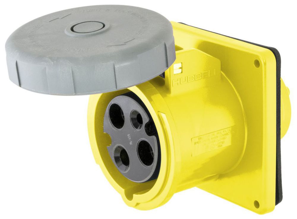 Hubbell HBL320R4W Pin And Sleeve, Iec, Receptacle, 2P3W, 20A 125V,4X ...