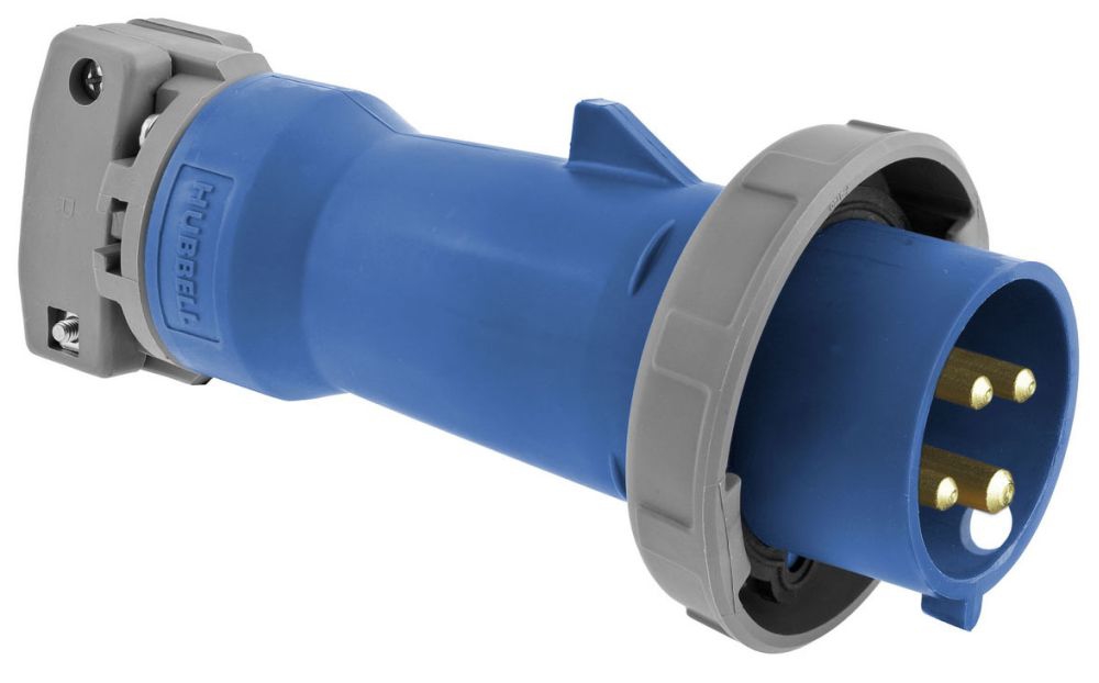 Hubbell HBL4100P9W Pin And Sleeve, Plug,3P4W, 100/125A 200-250V,4X/69K ...