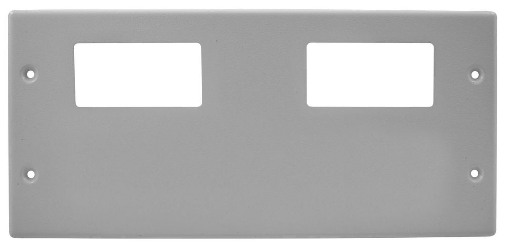 Hubbell HBL47472RRXXGY Raceway, Plate, 4G 2 Style/Blank, Hbl4750, Gray ...