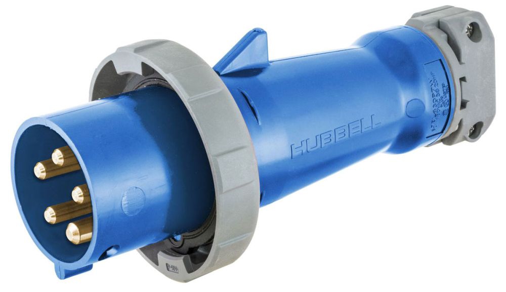 HUBBELL HBL5100P9WSH 4P5W 100A PLUG | Gordon Electric Supply, Inc.