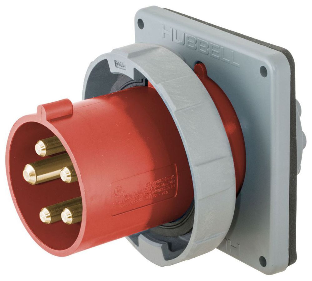 HUBBELL HBL520B6W Inlet 4P5W 16/20A 200-415V 4X/69K | Gordon Electric ...