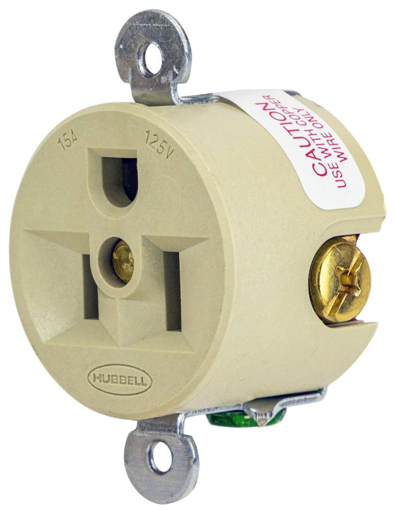 Hubbell HBL5258I Single Receptacle Nema5-15R | Gordon Electric Supply, Inc.