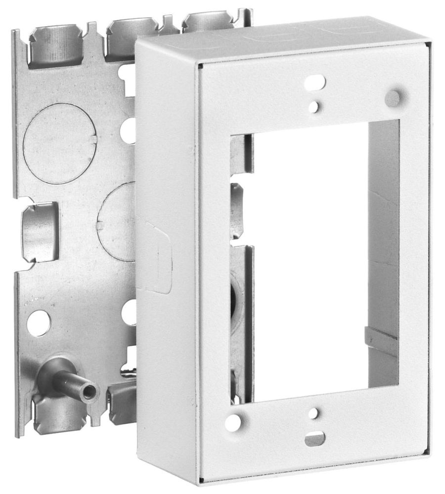 Hubbell HBL5747WA Raceway, 1-Gang Box, Shallow,Hbl500/700/Hbl750 White ...