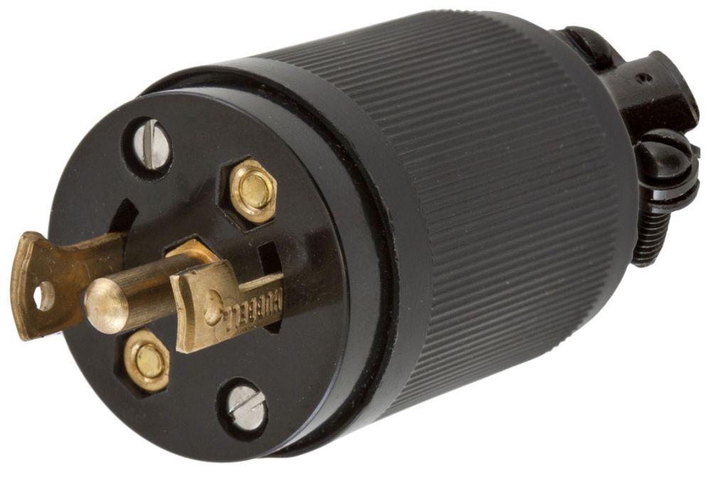Hubbell HBL7485 Locking Plug, Midget, 15A 125/250V, Ml-3P | Gordon ...
