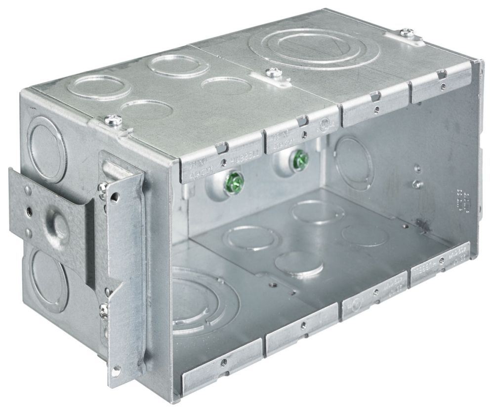 Hubbell HBL987 4-Gang Wall Box 2"" Ko | Gordon Electric Supply, Inc.