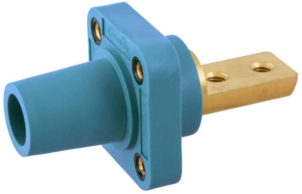 Hubbell HBLFRB2BL Single Pole, 400A Female Bus 2 Hole, Blue | Gordon ...