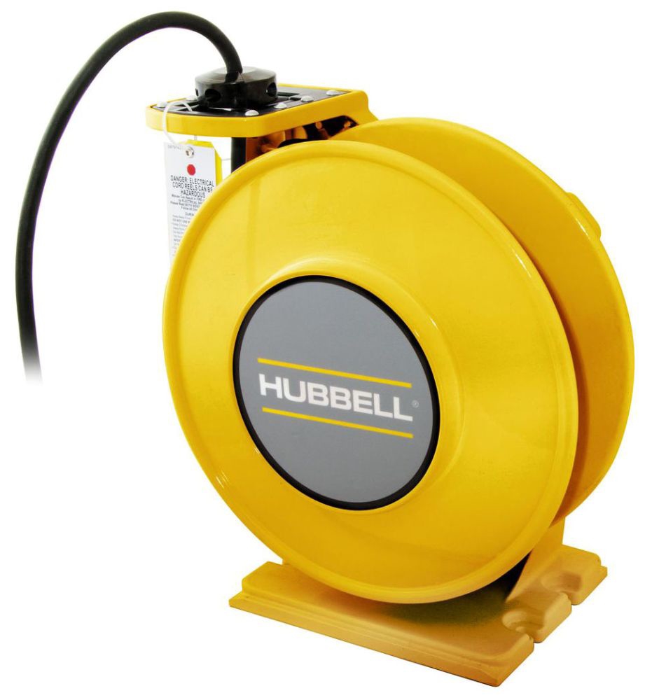 Hubbell HBLI45143Y Industrial Reel, Ul Type 1, 45Ft Sjo, 14/3, Yellow ...