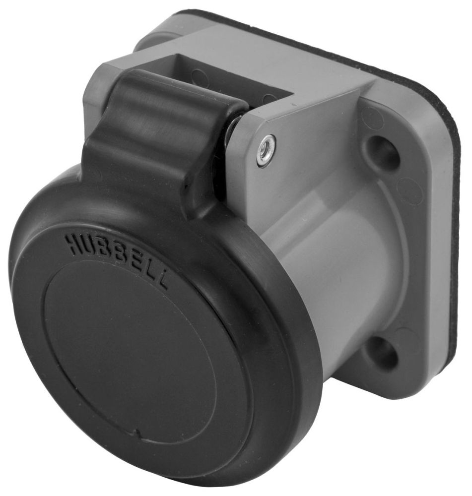 Hubbell HBLNCBK Single Pole, Non-Metallic Cover, 300/400A, Black ...