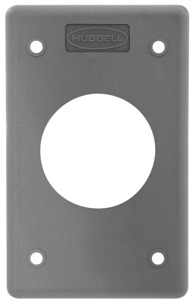 Hubbell HBLP720FS Single Receptacle Cover Plate | Gordon Electric ...