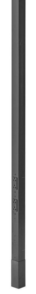 Hubbell HBLPP10BK Service Pole, 10Ft 2"", 2 Sl Receptacle, Black ...