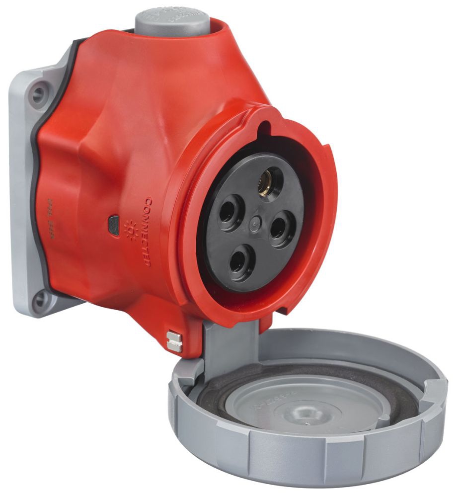 Hubbell HBLS430R7W Pin And Sleeve, Iec, Switched Receptacle, 3P4W, 30A ...