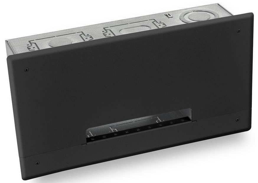 Hubbell HRWB25BLK Recessed Wall Box, 2In F-Thru, 5 Gang, Black | Gordon ...