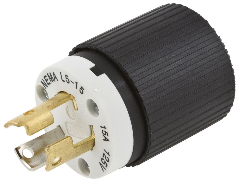 Hubbell L530P Locking Plug, 30A 125V, Hub Pro, L5-30P | Gordon Electric ...