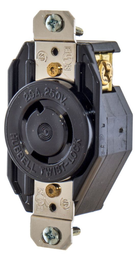 Hubbell L620R Locking Receptacle, 20A 250V, Selspec, L6-20R | Gordon ...